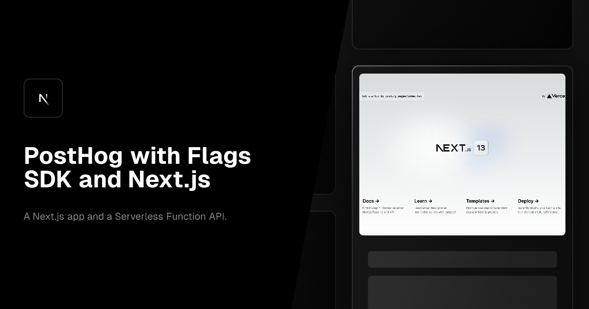 PostHog with Flags SDK and Next.js
