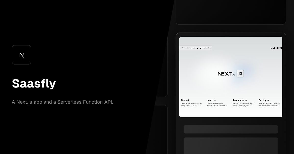 Saasfly - for building SaaS applications quickly