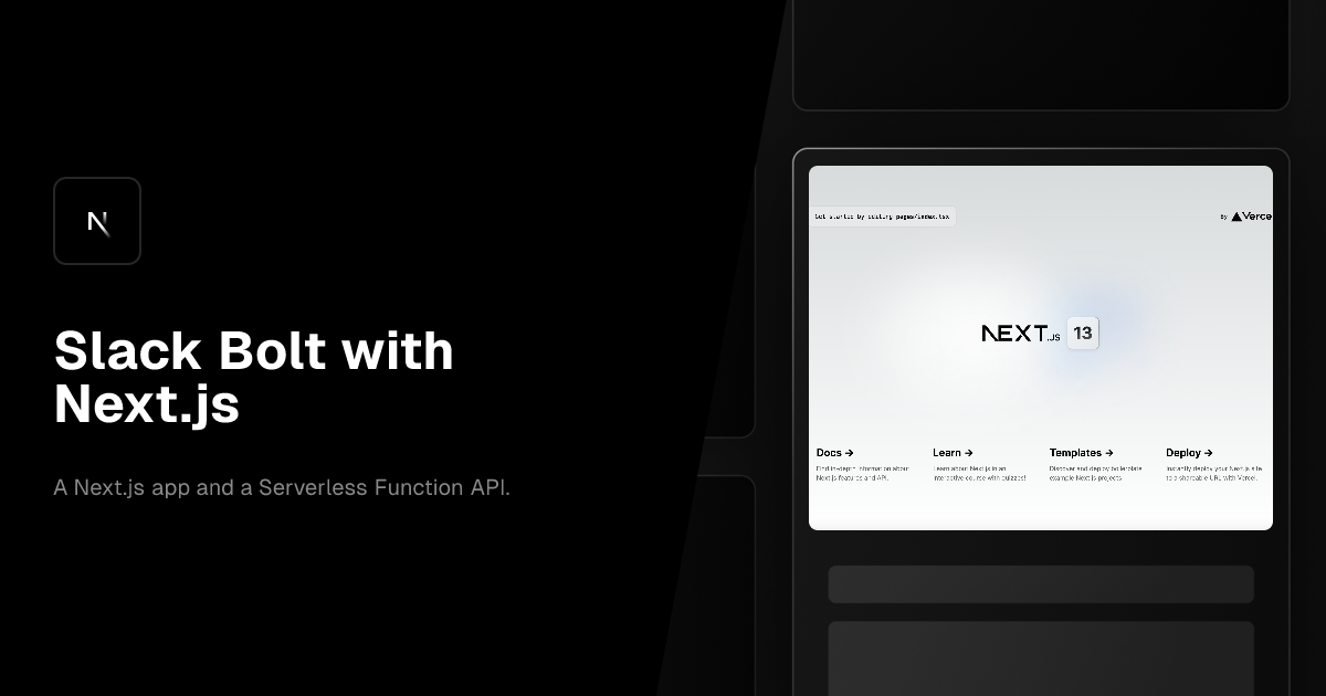 Slack Bolt with Next.js