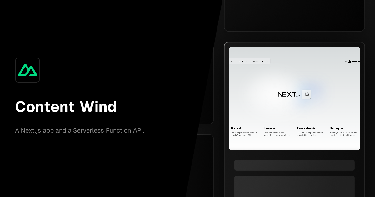 Content Wind – Vercel