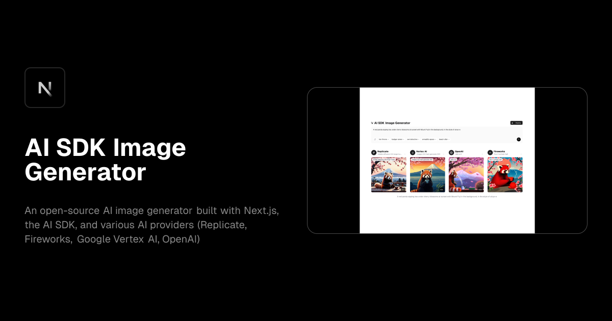 AI SDK Image Generator - Vercel