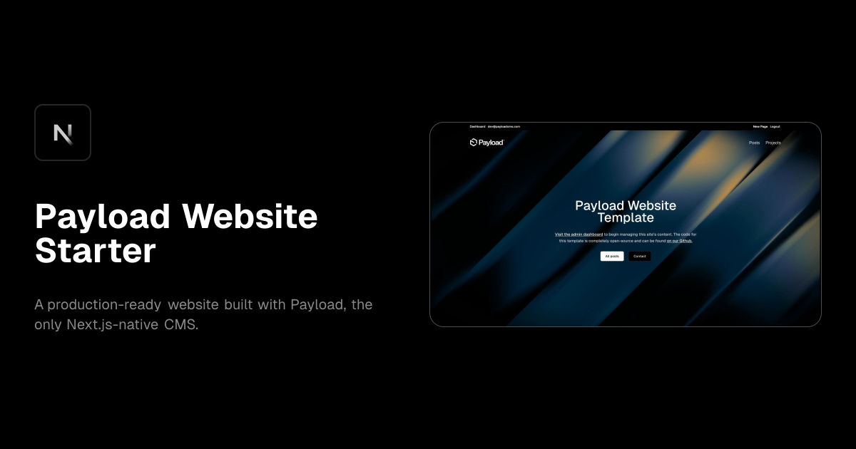 Payload Website Starter - Vercel