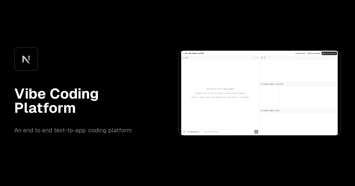 Vibe Coding Platform - Vercel