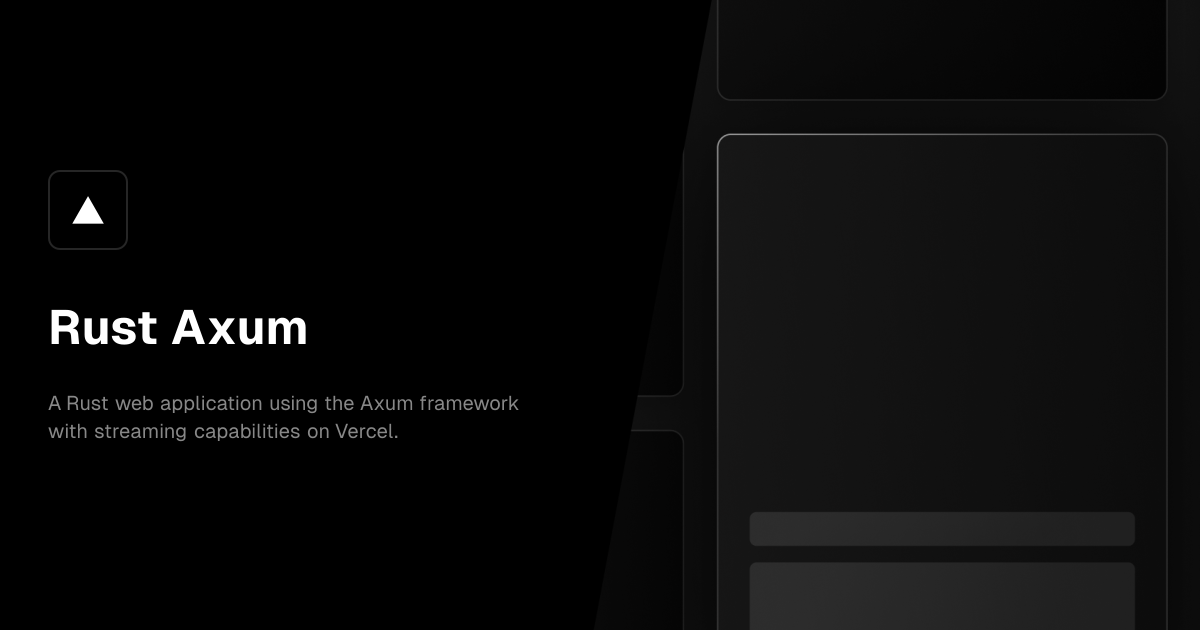 Rust Axum - Vercel