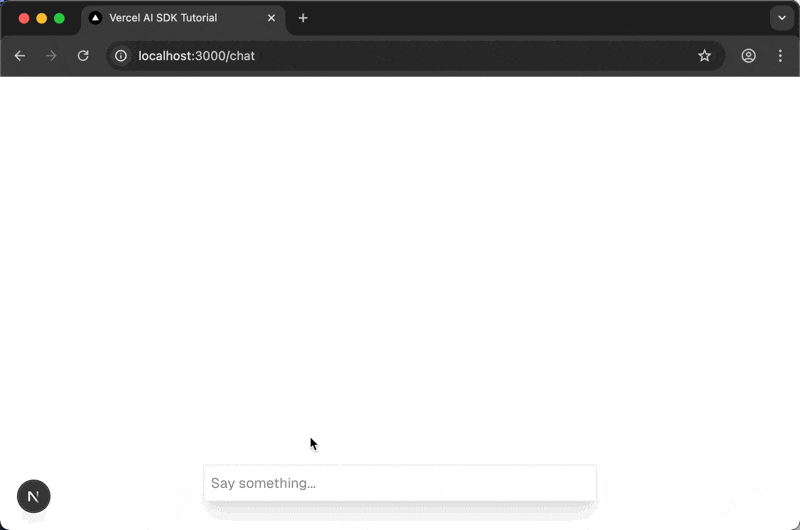 Basic Chatbot | Vercel Academy